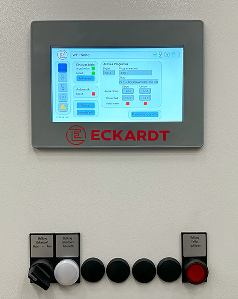 Application in tandem: Roller and spray lubrication - Eckardt Systems GmbH